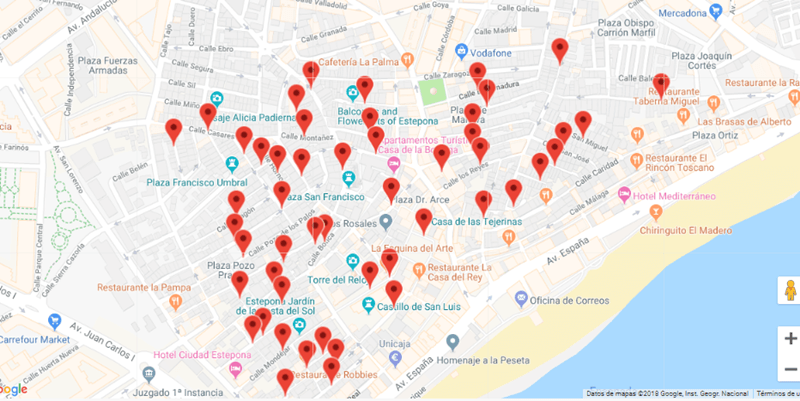 Ruta por las calles más típicas de Estepona